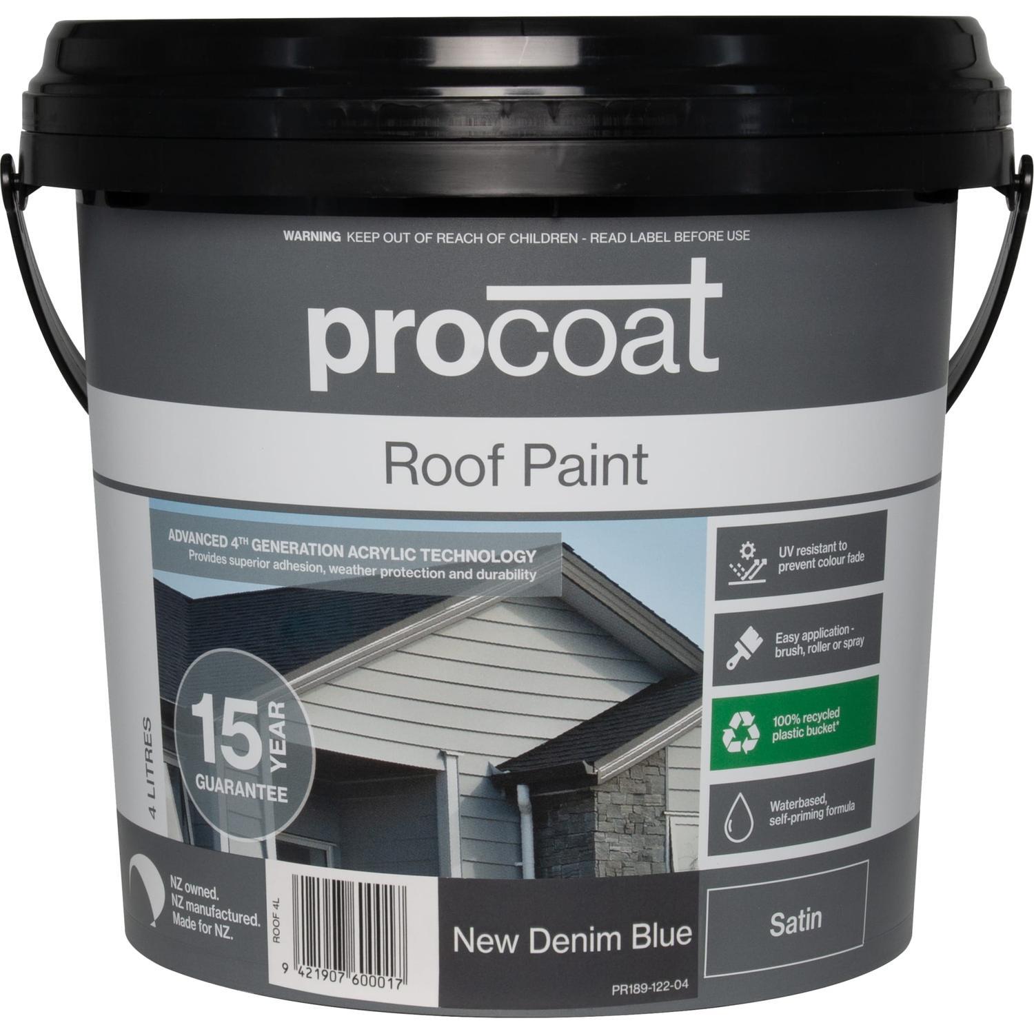 Procoat | Roof Paint 4L New Denim Blue | Mitre10