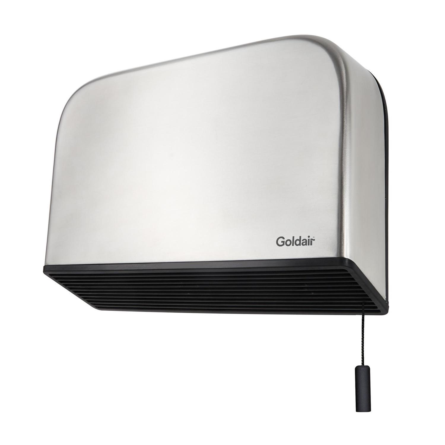Goldair | Ceramic Bathroom Heater Stainless Steel H:254mm, W:356mm, D ...