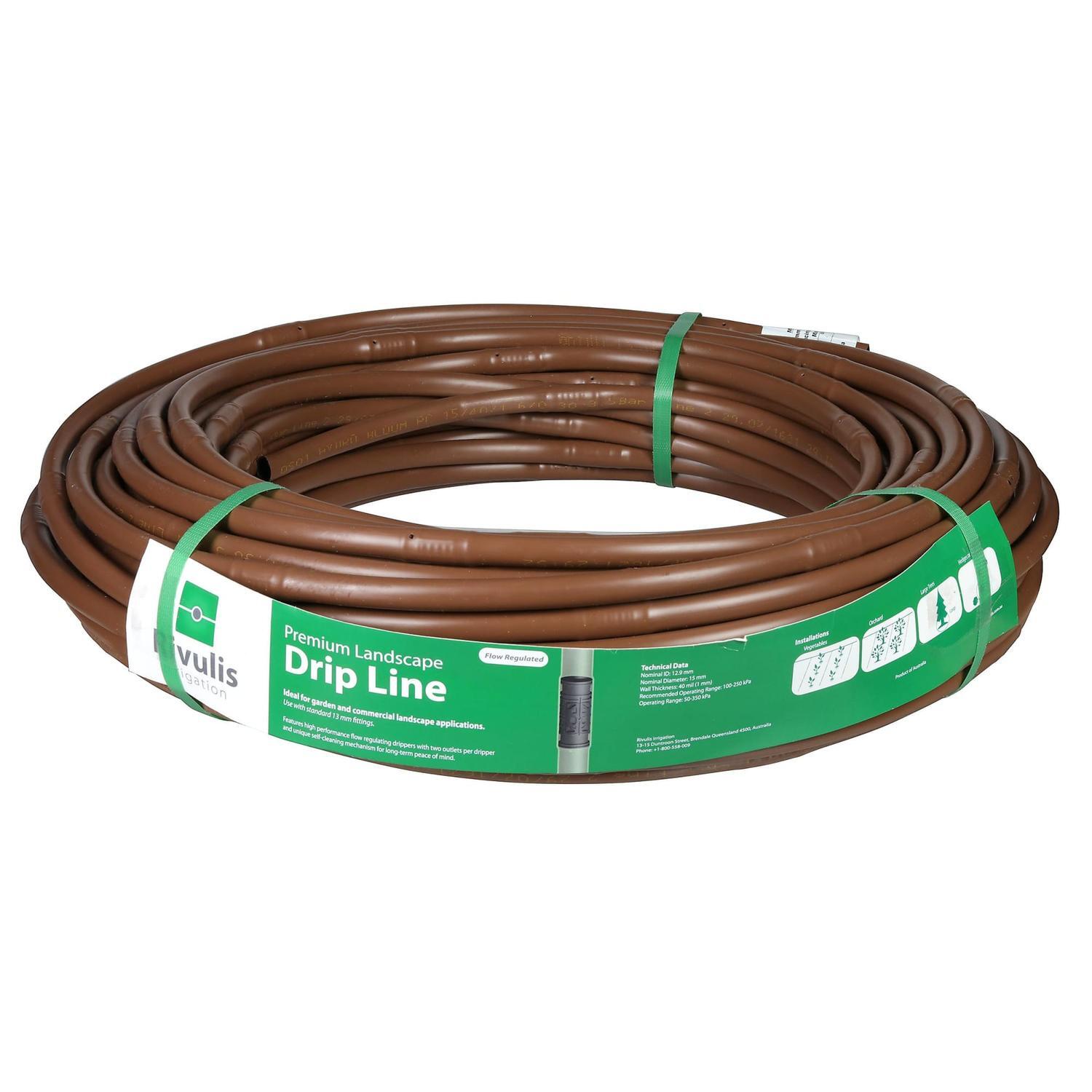 Rivulis | Landscape Drip Line 2.2 lph Brown | Mitre10