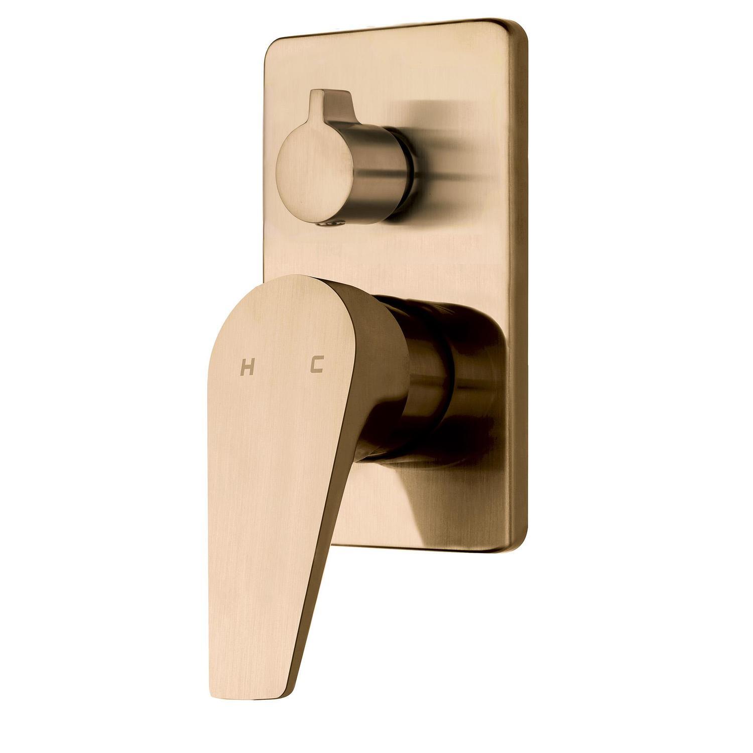 Foreno | North Diverter Shower Mixer Brushed Brass | Mitre10