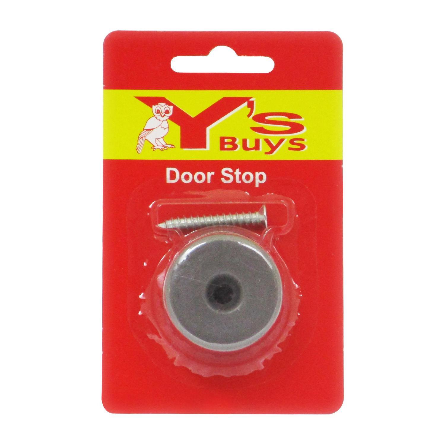 YSBUYS | Door Stop Rubber Small Grey | Mitre10