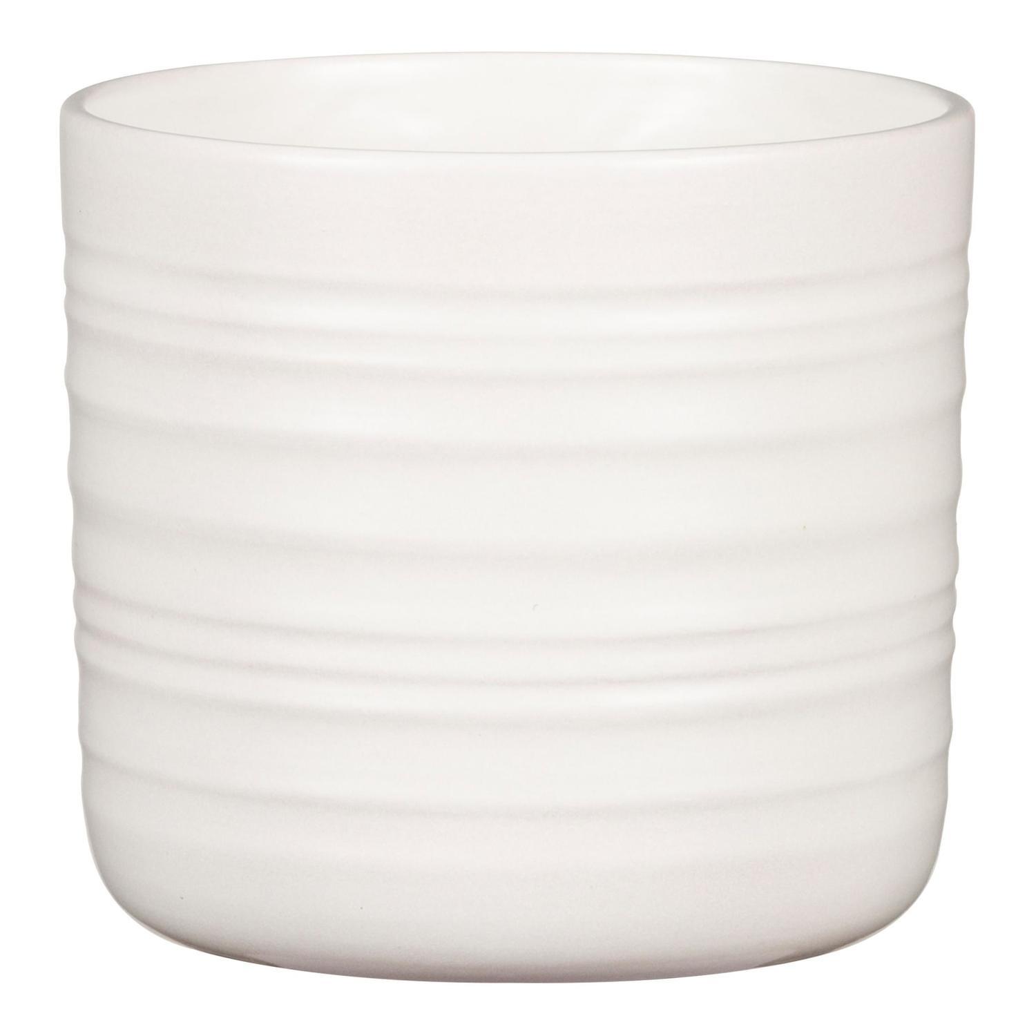 scheurich | Indoor Cottage Cup Pot White 16.5cm 153 x 166 x 166mm | Mitre10