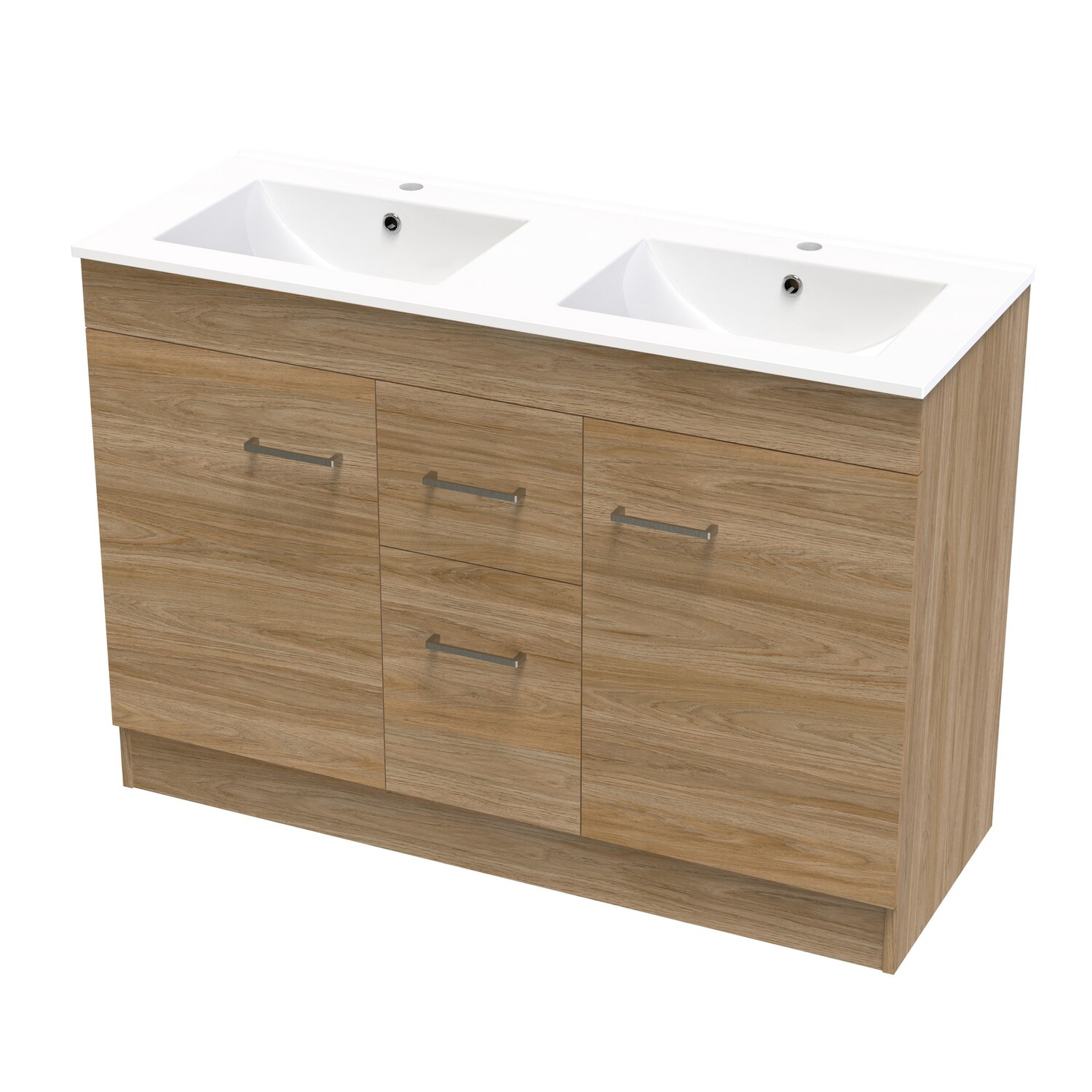 Clearlite | Cashmere Double Bowl Classic Floor Standing Vanity W ...