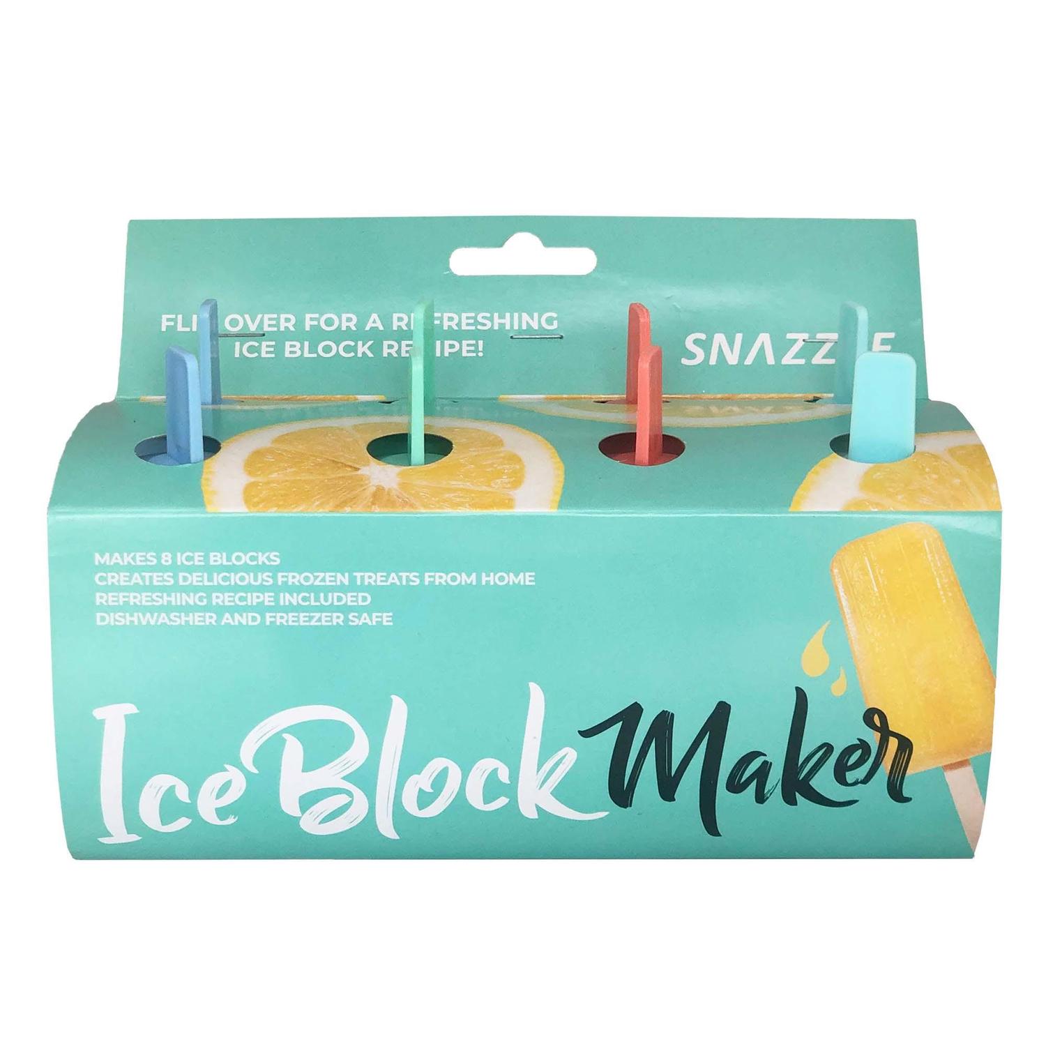 New Zealand Ice Blocks Snazzee | Ice Block Maker H: 95mm, W: 195mm, D: