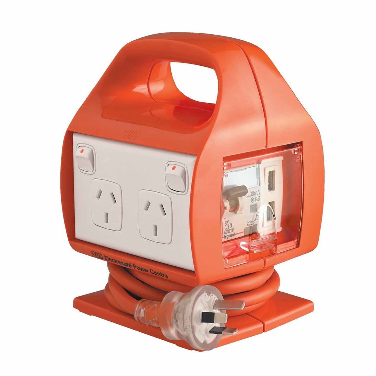 HPM | 4 Outlet Power Centre 10A USB 240V Orange | Mitre10