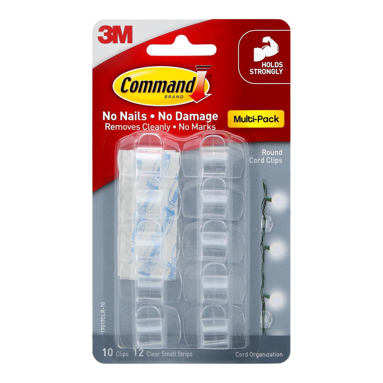 Command | Round Cord Clips Pack of 10 | Mitre10