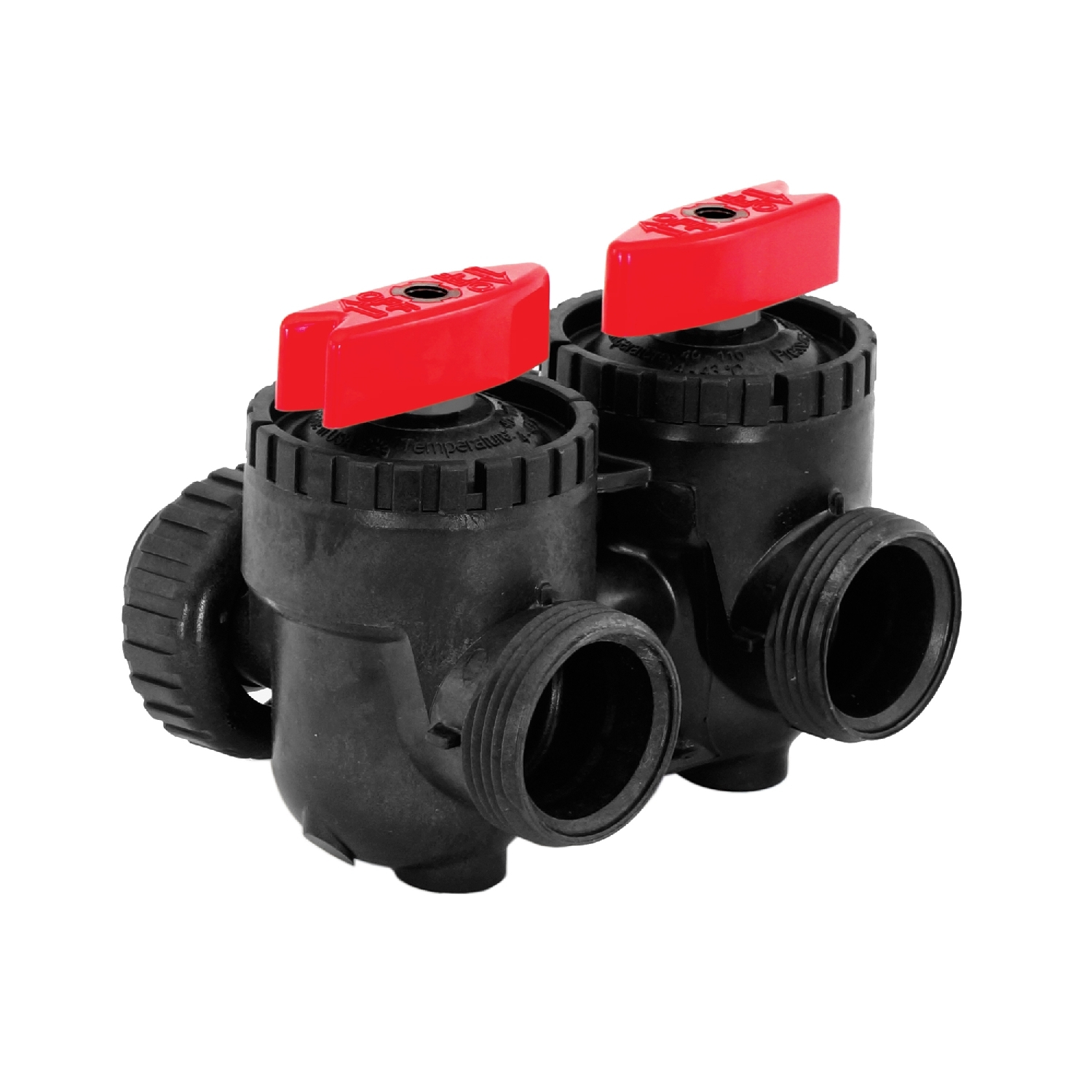 Puretec | Bypass Valve 110 x 140 x 117mm Black & Red | Mitre10