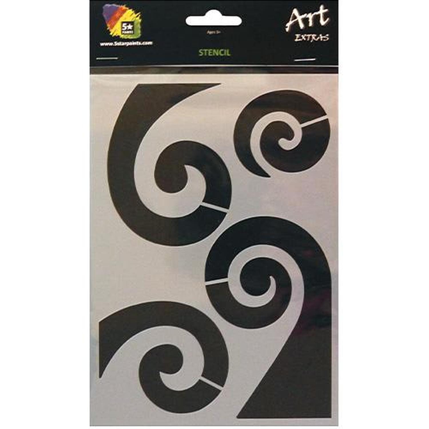 Art Extra | Laser cut stencils A5 Koru Design | Mitre10