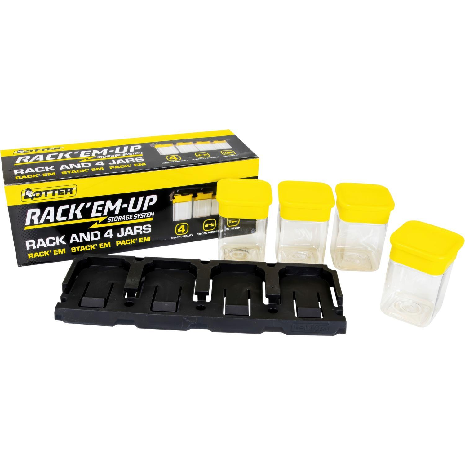 Otter | Rack'em Up Rack and 4 Jars Kit | Mitre10