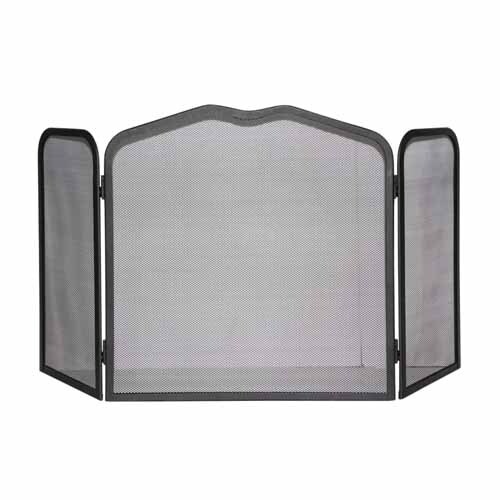 Nouveau | Fire Screen W: 1070 x H: 570mm Matte Black | Mitre10