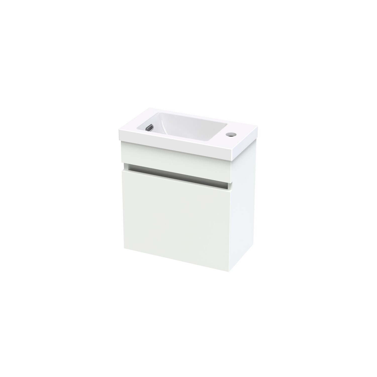 Clearlite | Pacific Rise 400 Wall Right Hinge White Melamine | Mitre10