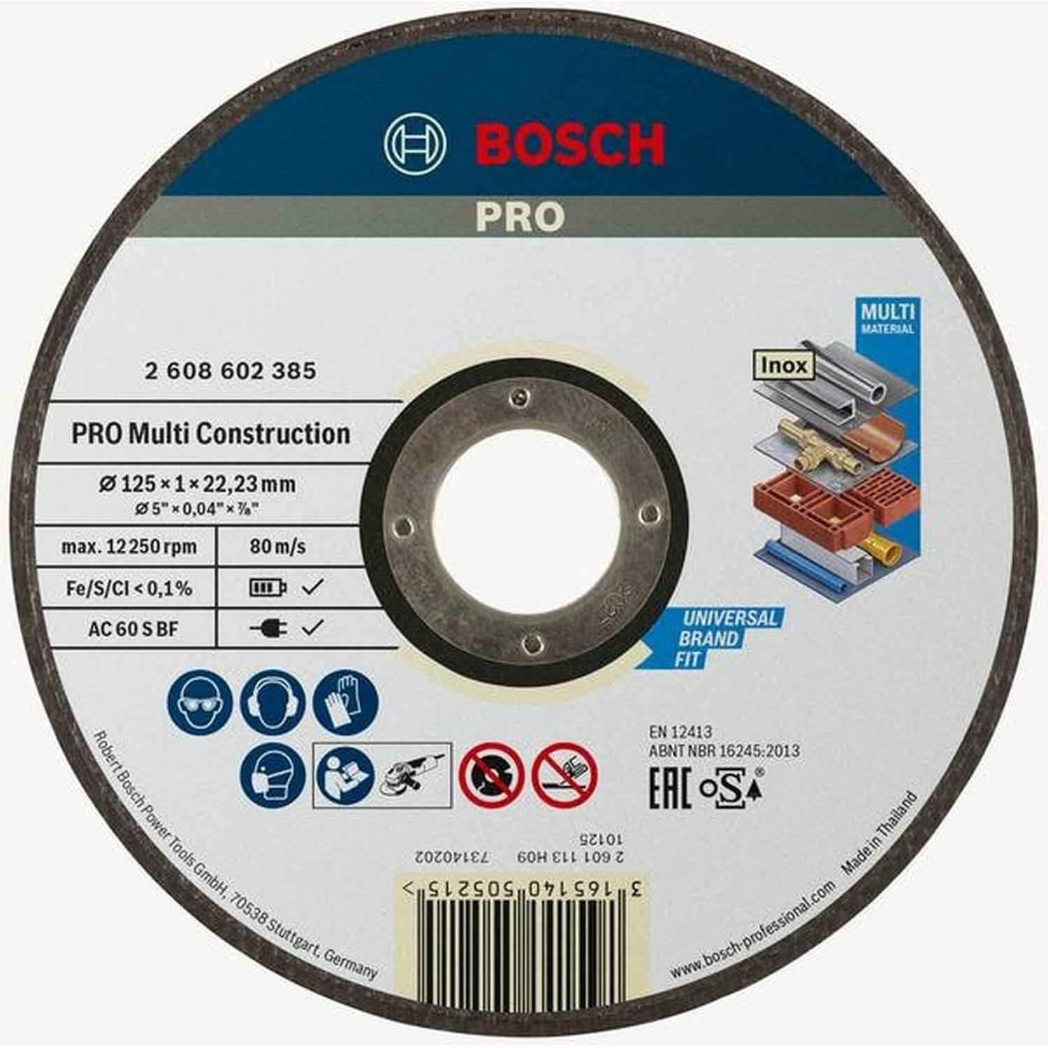 Bosch | Multi Construction INOX Cutting Disc 1mm 125mm | Mitre10
