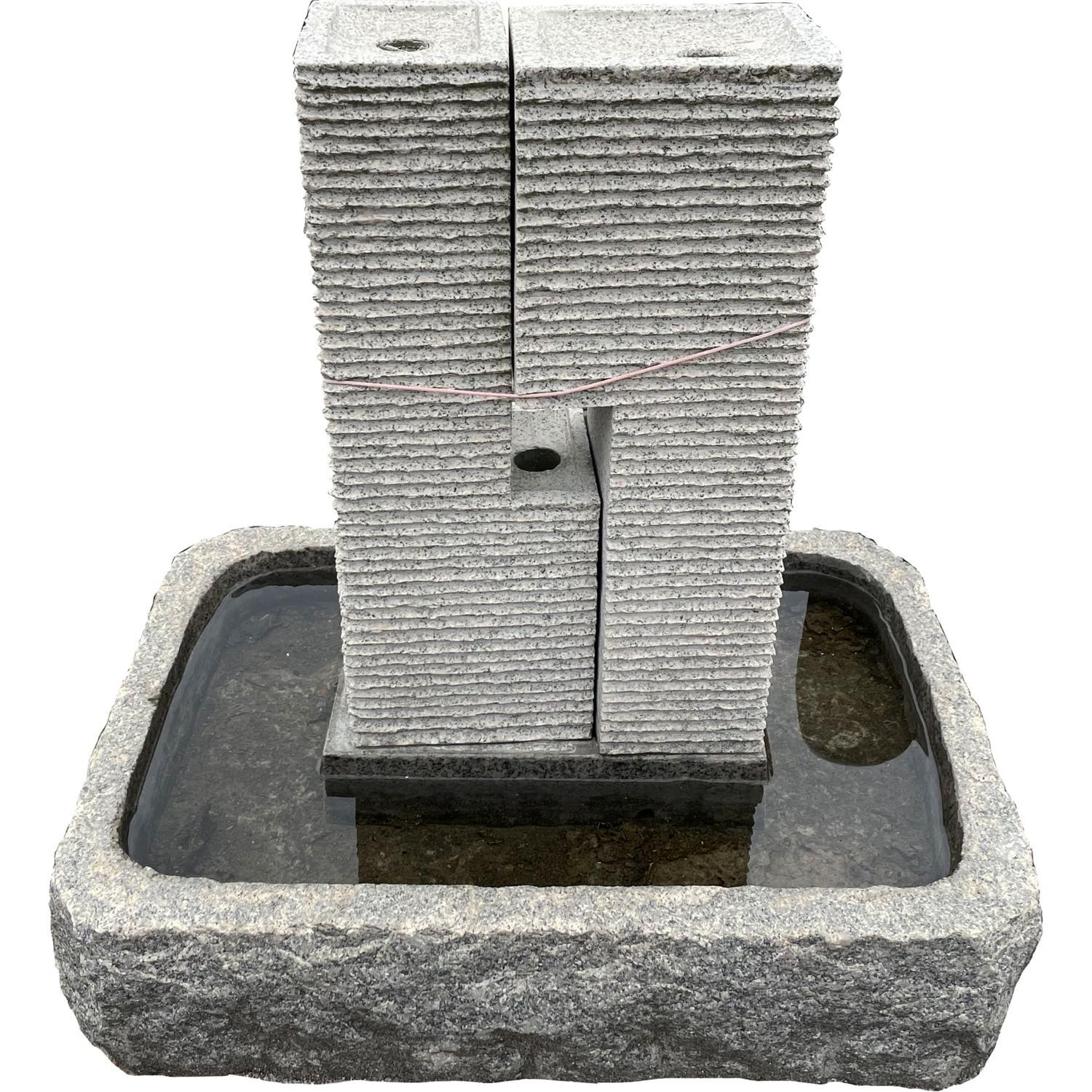 AquaForce | Granite Twin Pillars Water Feature | Mitre10