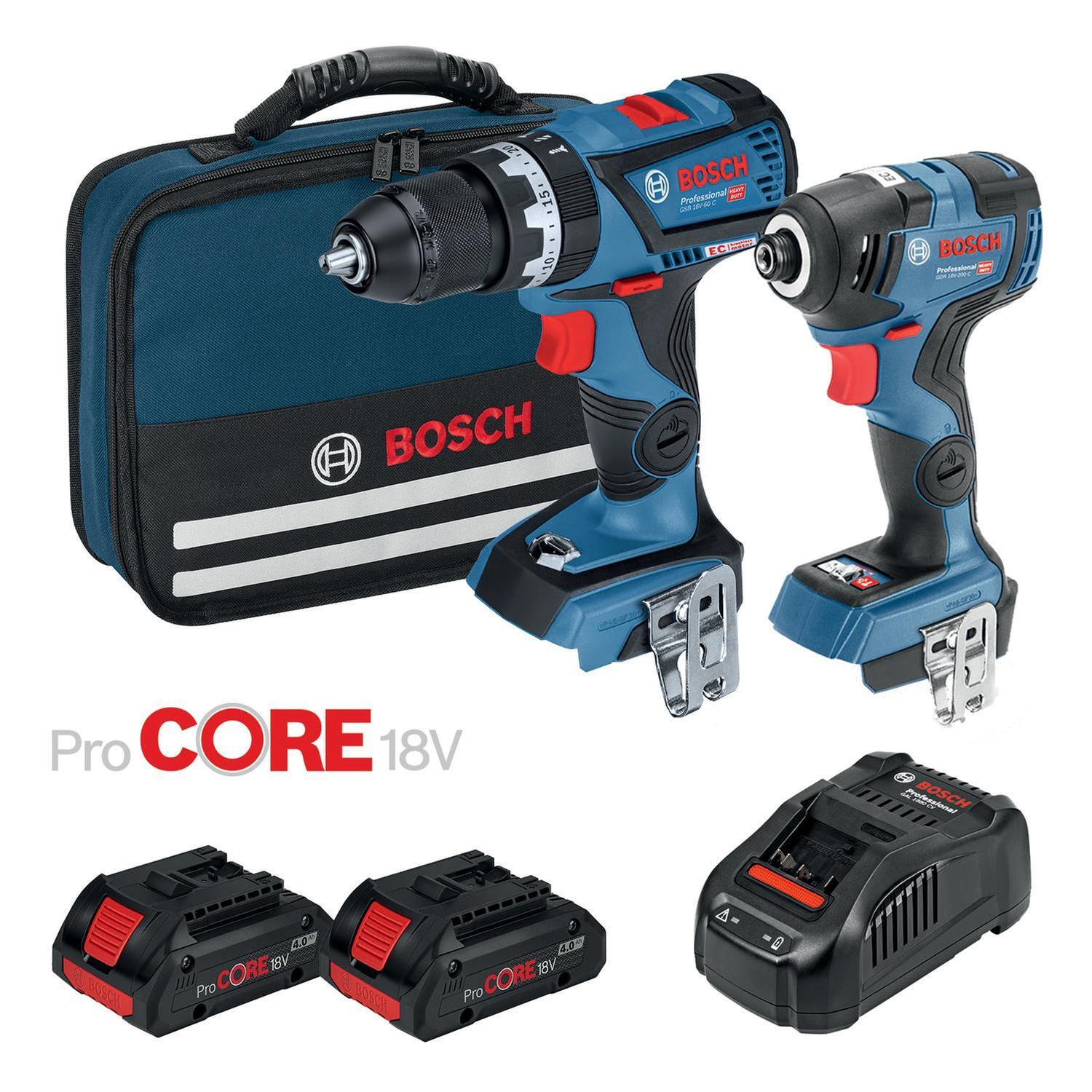 Bosch Professional | Cordless 2pc Power Tool Combo Kit 18 volt 4Ah ...