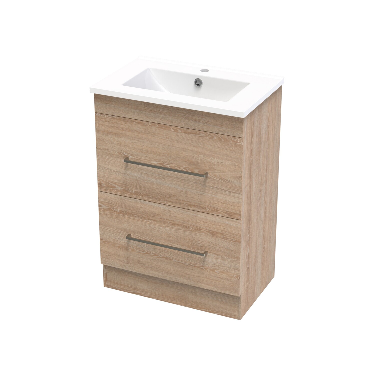 Clearlite | Cashmere Slim Double Drawer Floor Standing Vanity H: 856mm ...