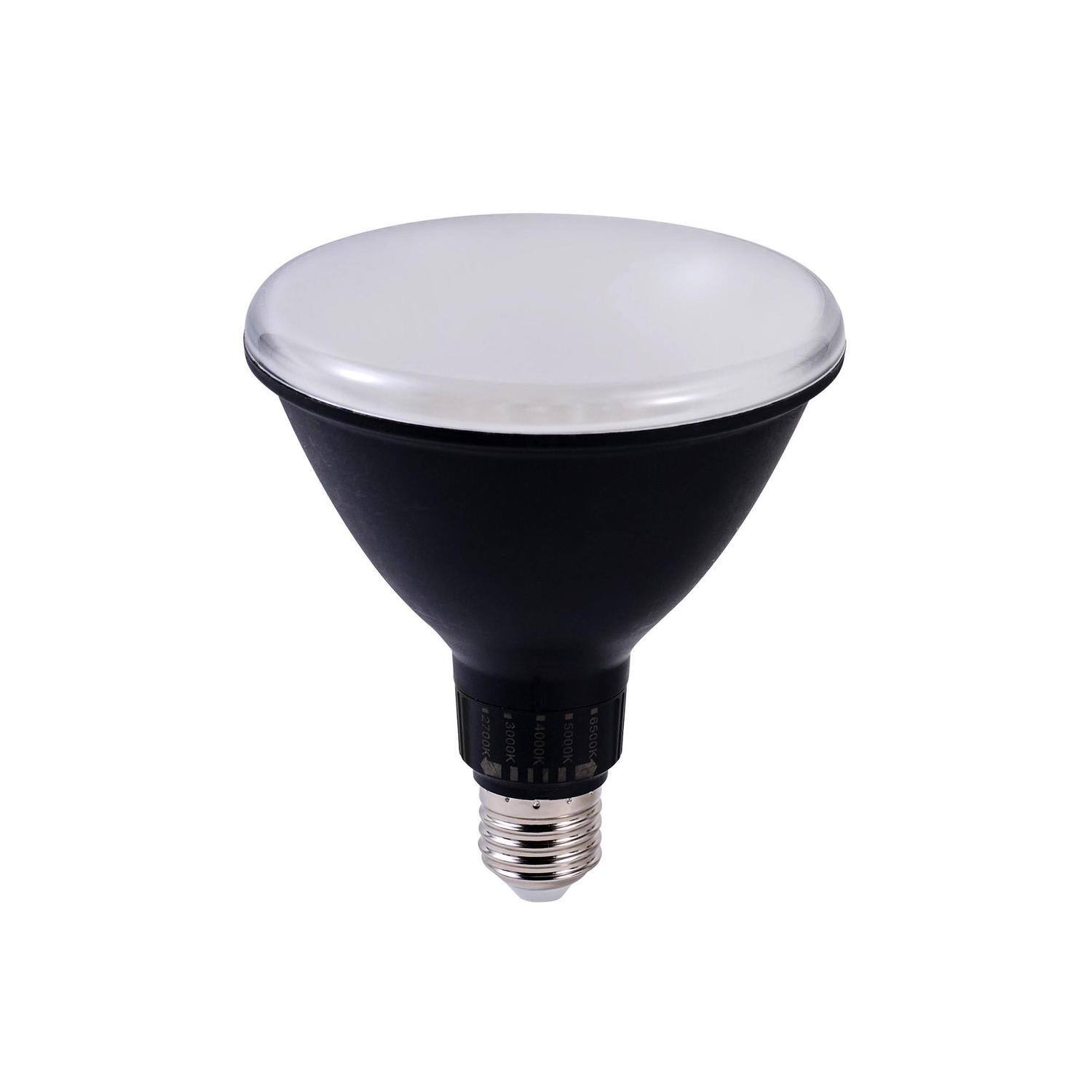Orbit Lighting | 12W PAR38 E27 3CCT Light Bulb Black | Mitre10