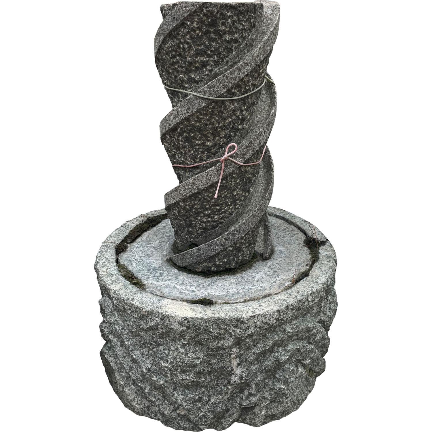 AquaForce | Granite Corkscrew Pillar Water Feature | Mitre10