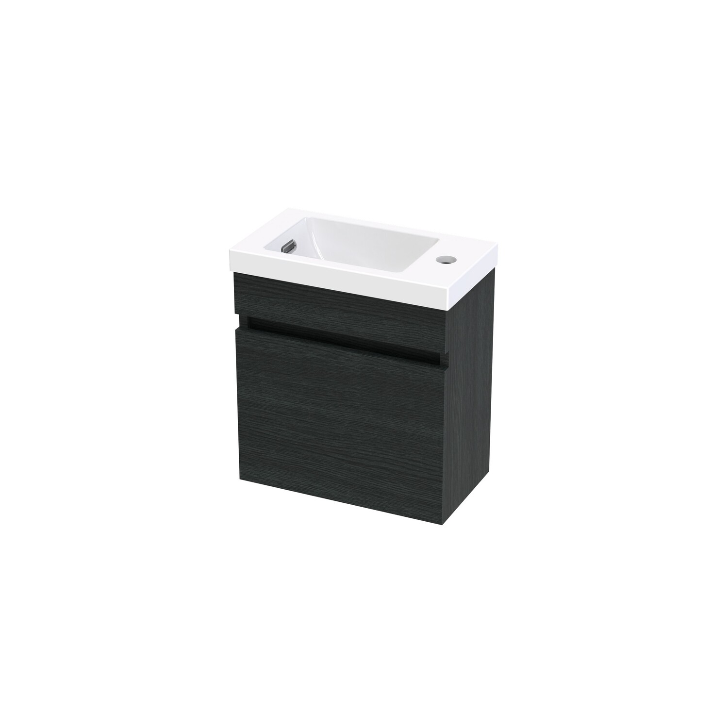 Clearlite | Pacific Rise 400 Wall Right Hinge Charred Oak | Mitre10