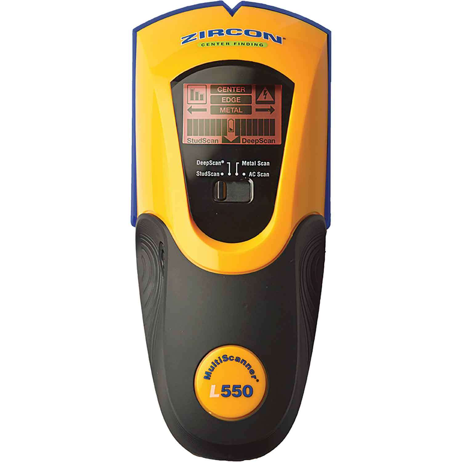 Zircon | L-550 Stud Sensor Edge Finder 1 x 9v Yellow and Black | Mitre10