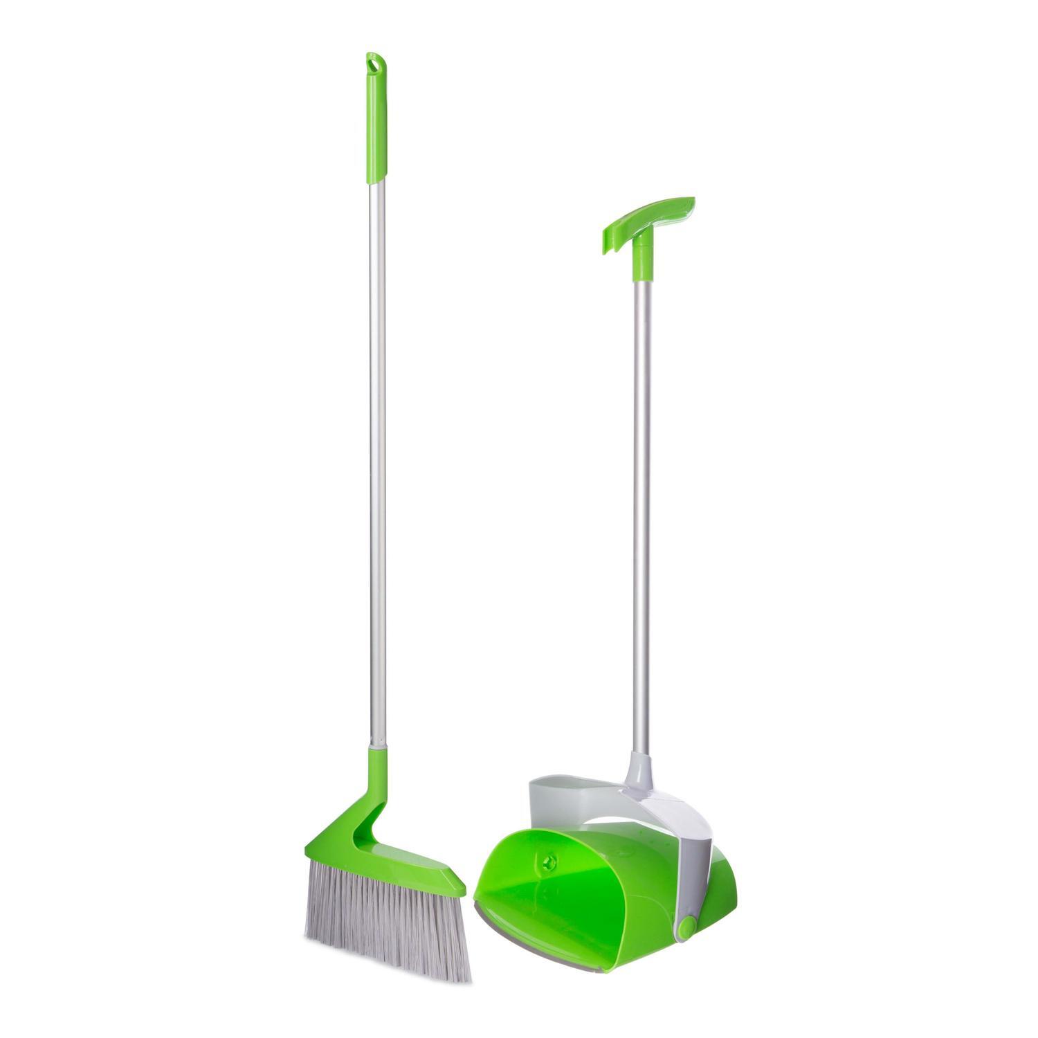 Browns | Go Clean Radius Broom and Scoop Set | Mitre10