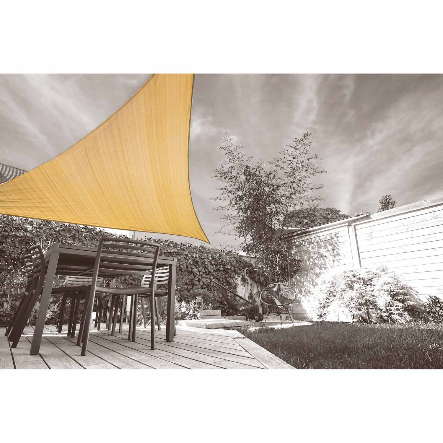 Durashield | Value Shade Sail Value Triangle 5M Sand 5m Sand Brown ...