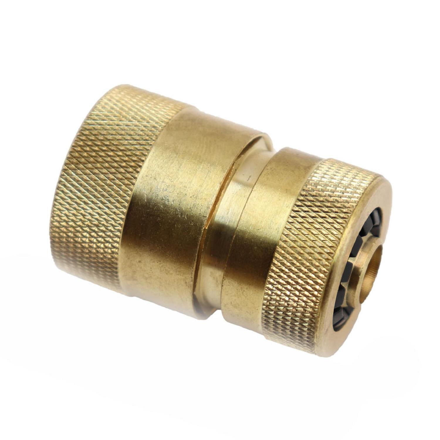 Jobmate | EZ Hose Connector 12mm Brass | Mitre10