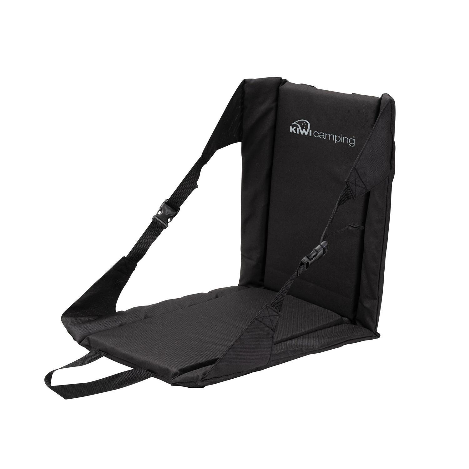 Kiwi Camping | Concert Back Rest W:410mm, H:420mm, D:420mm Black | Mitre10