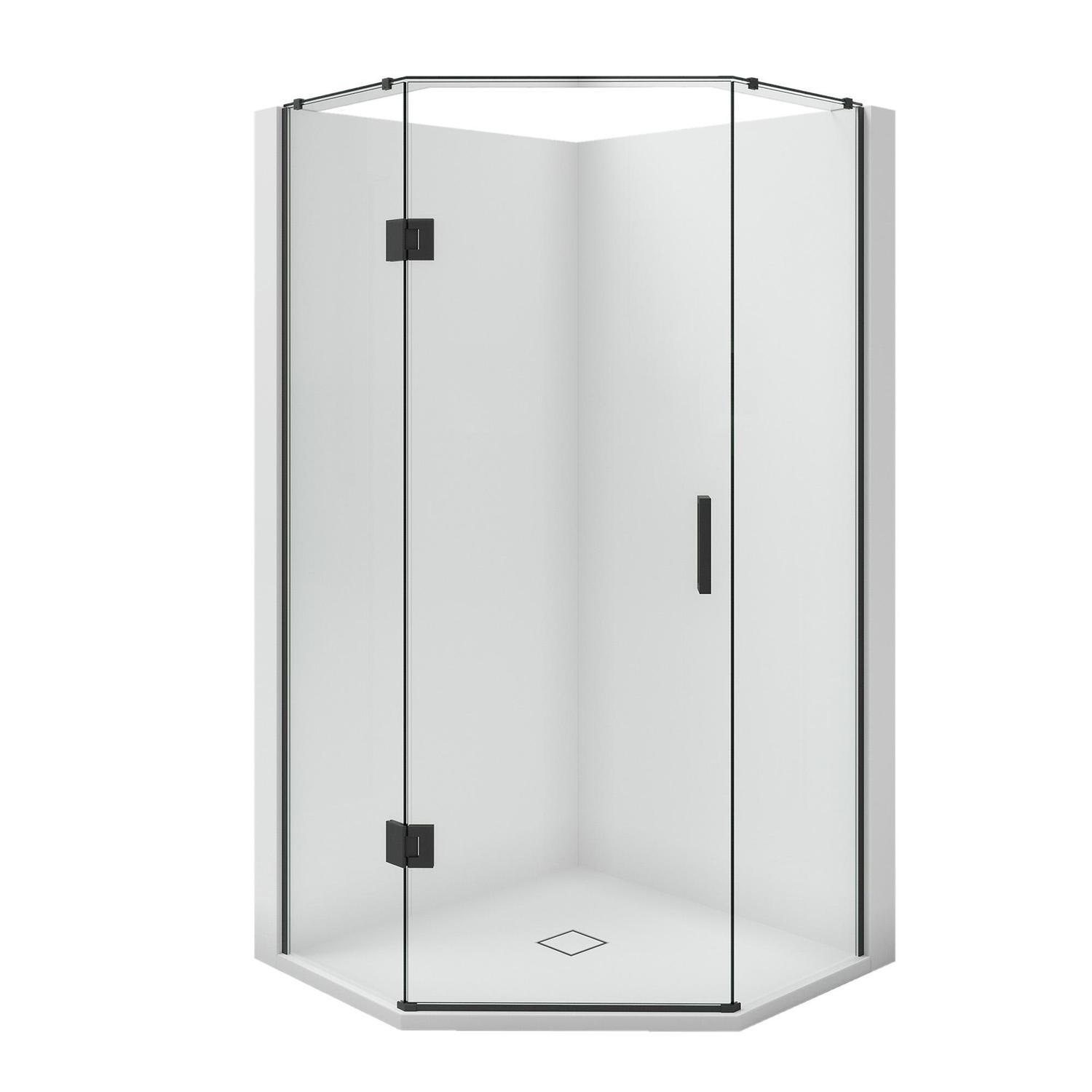 Atlantis | Solara 900 x 900mm Angle Front White Tray, Liner and Matte ...
