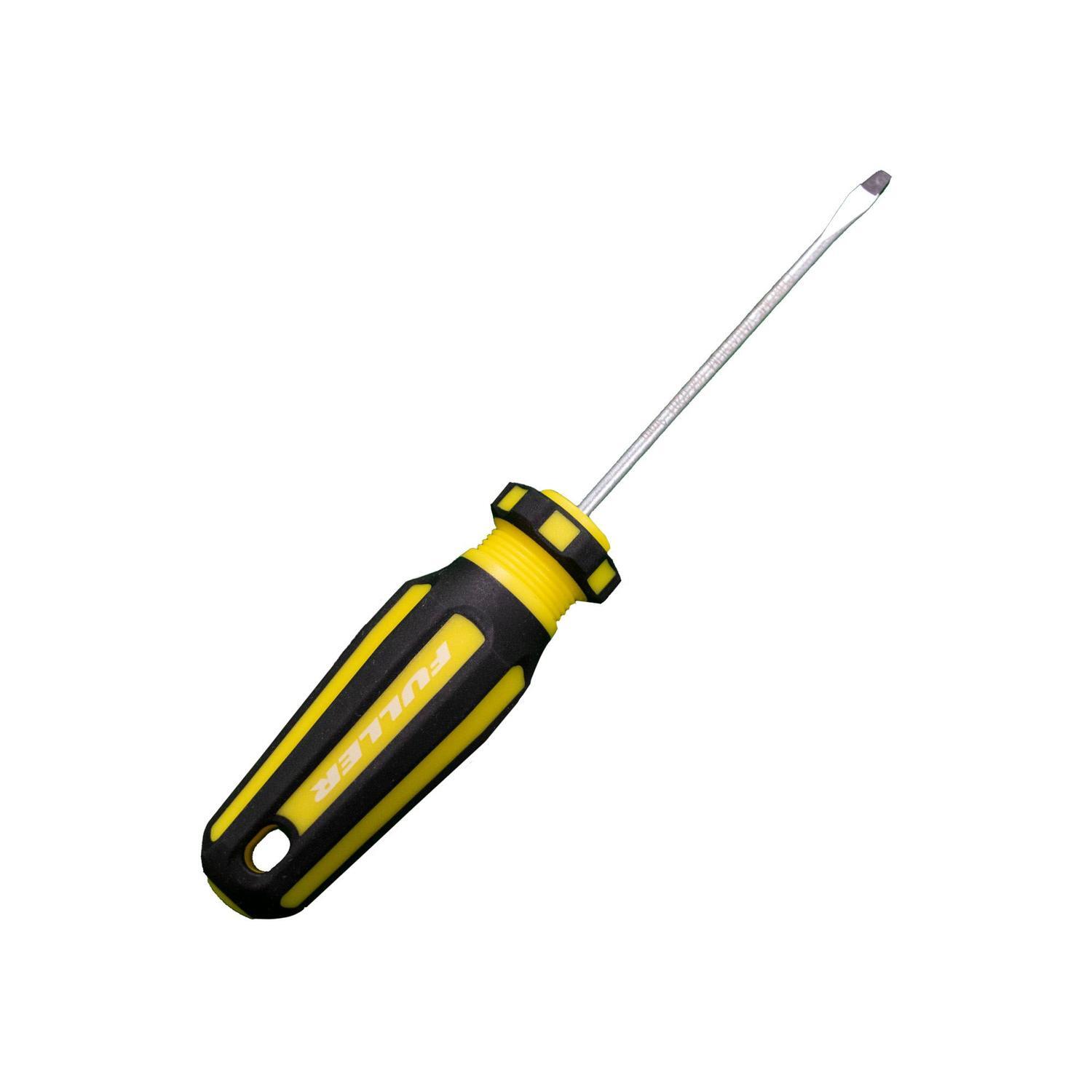 Fuller Pro | Screwdriver Slotted 3 x 75mm Yellow and Black | Mitre10