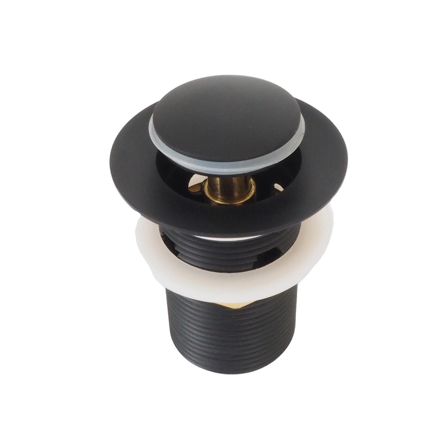 Aquatica | Kmercial Spring Plug Waste 32mm with Overflow Black Matte ...
