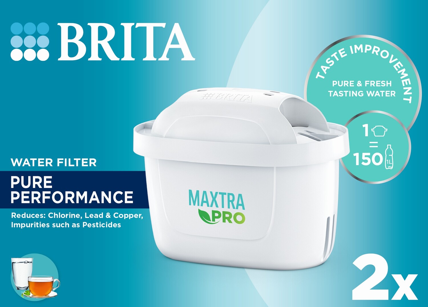 Brita | Water filter 2 pack | Mitre10