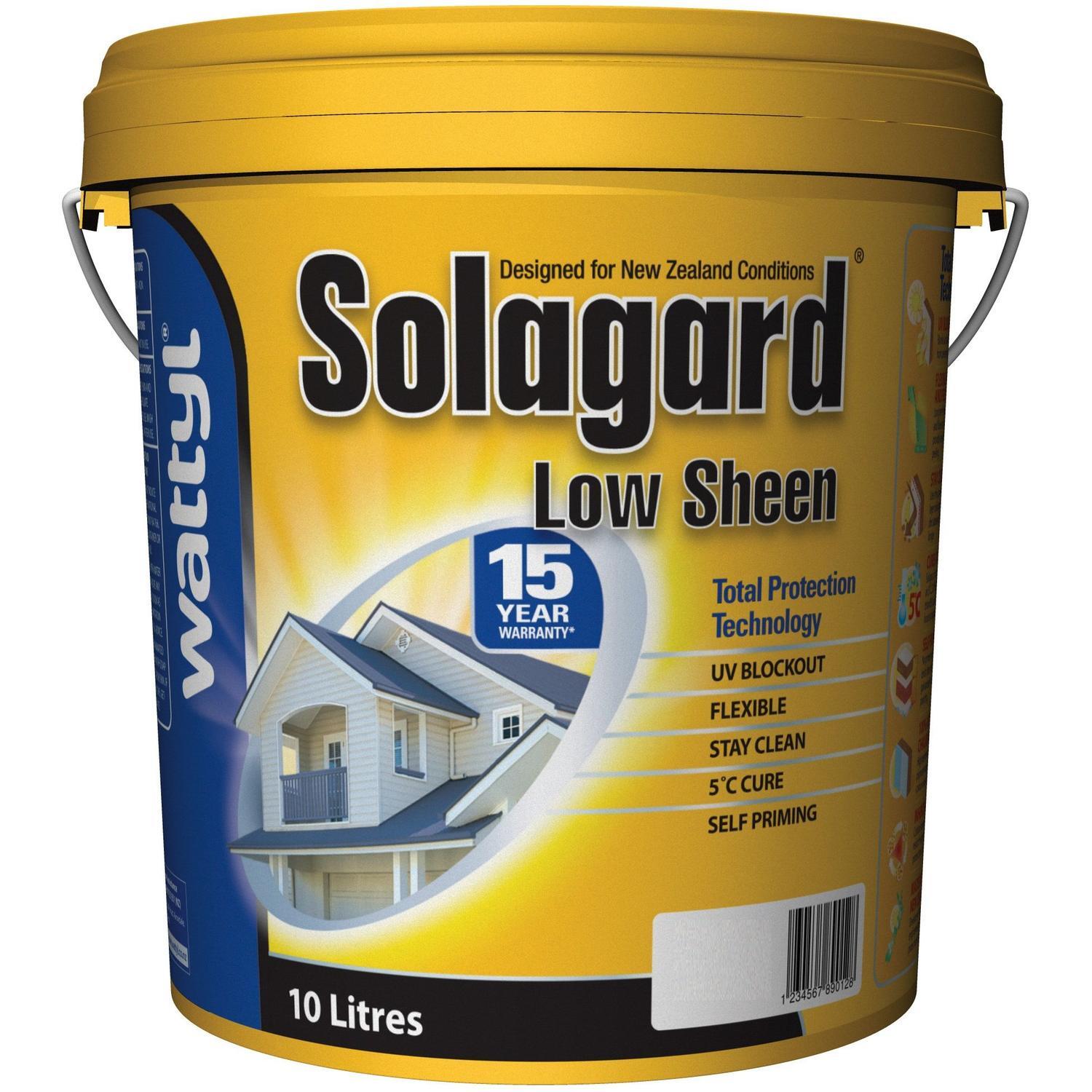 Wattyl | Solagard Low Sheen Exterior Paint 10L Deep Base | Mitre10