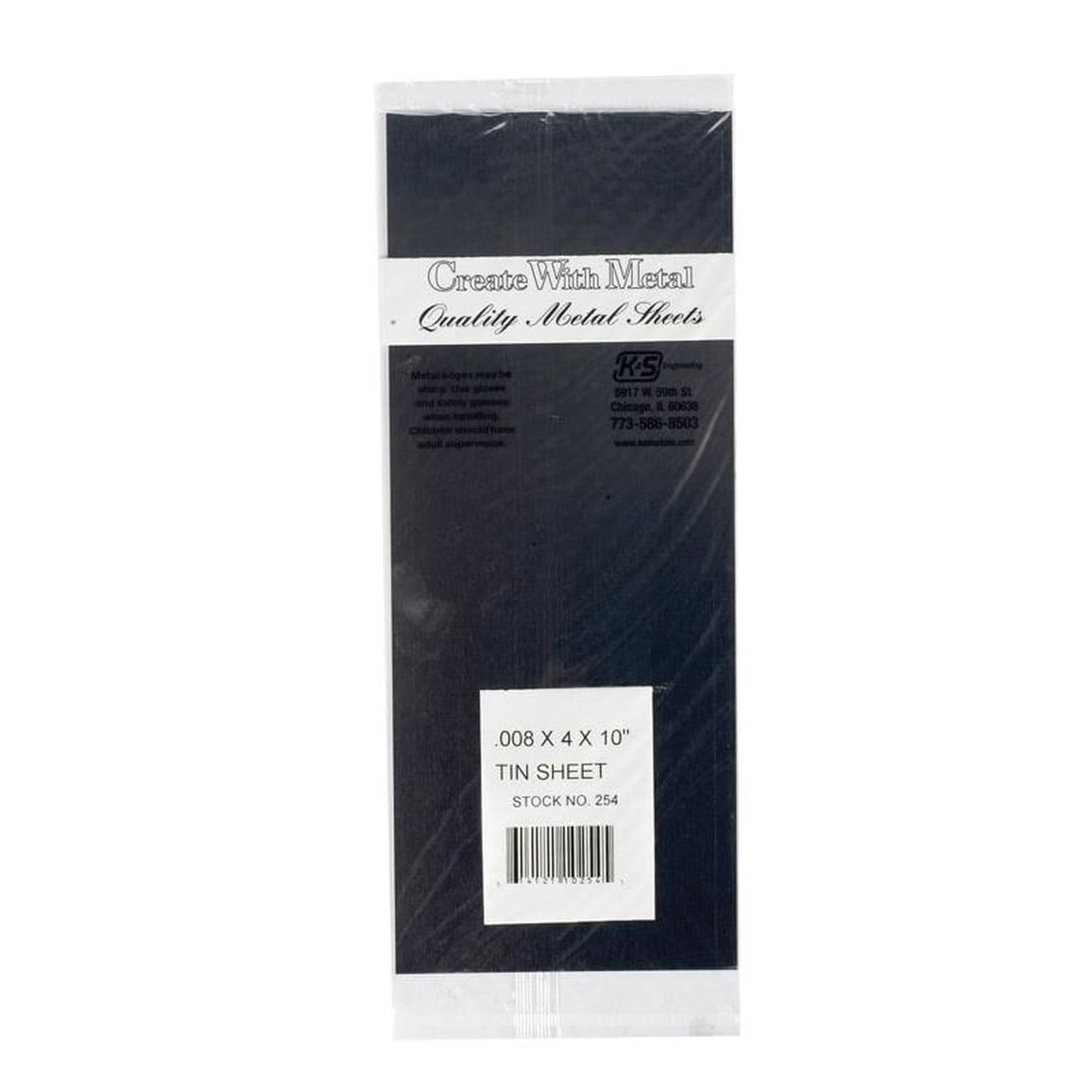 K&S Metal | Tin Sheet 0.203 x 101.6 x 254mm | Mitre10