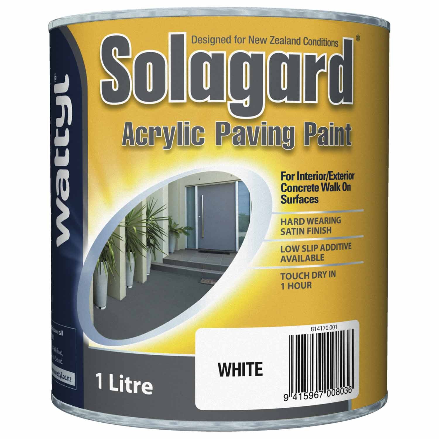 Wattyl | Solagard Acrylic Paving Paint 1L White | Mitre10