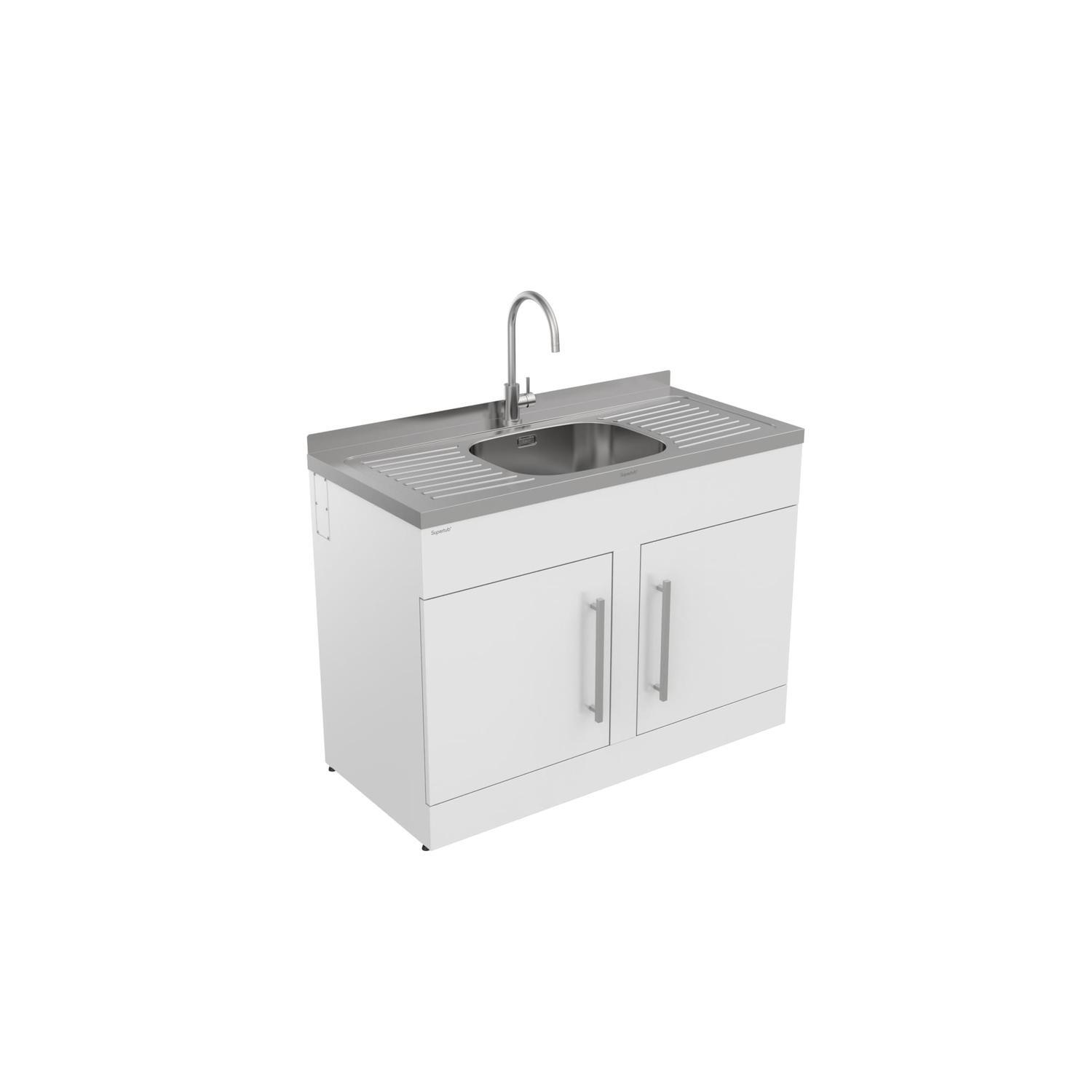 Supertub | Workstation Laundry Tub 1200mm White | Mitre10