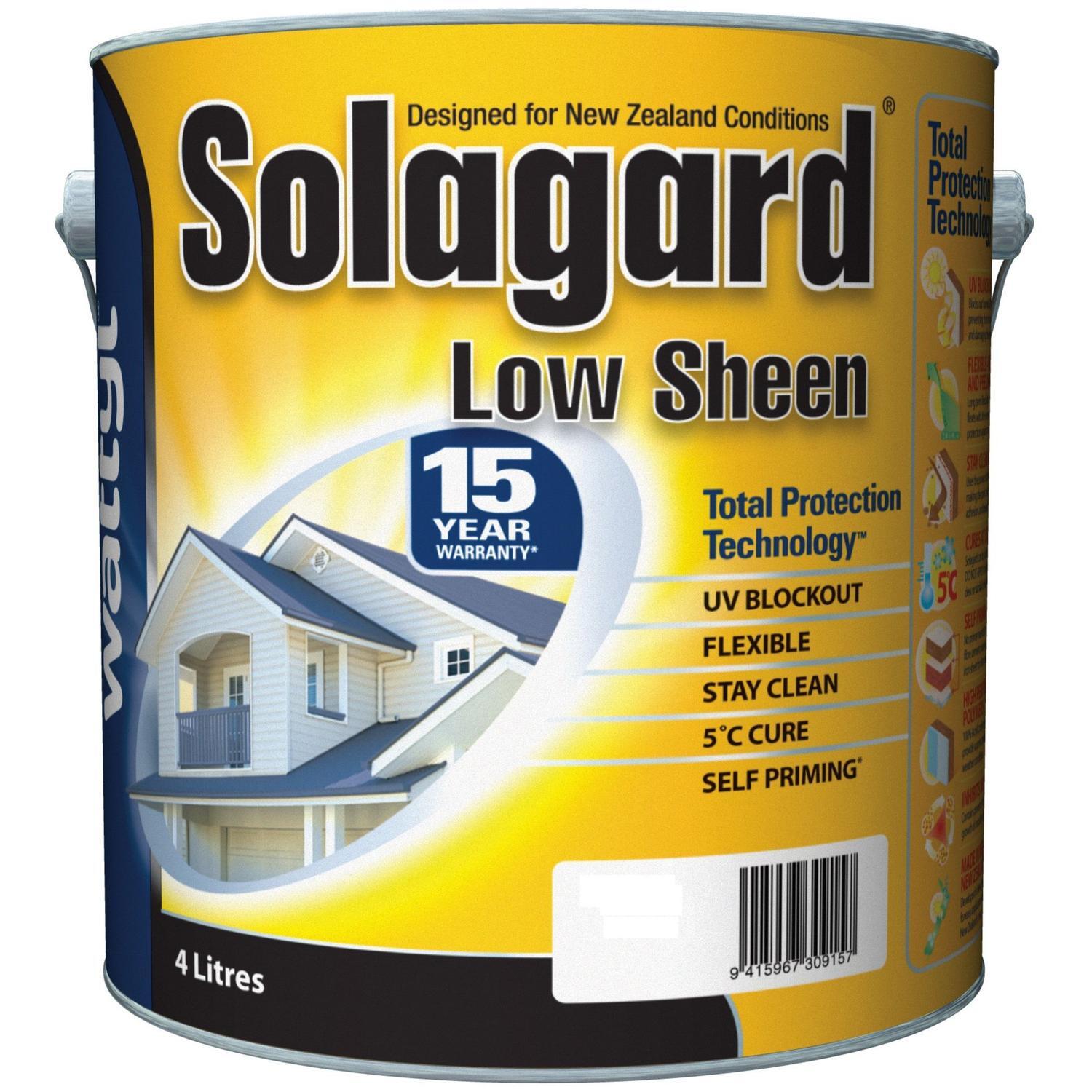 Wattyl | Solagard Low Sheen Exterior Paint 4L Deep Base | Mitre10