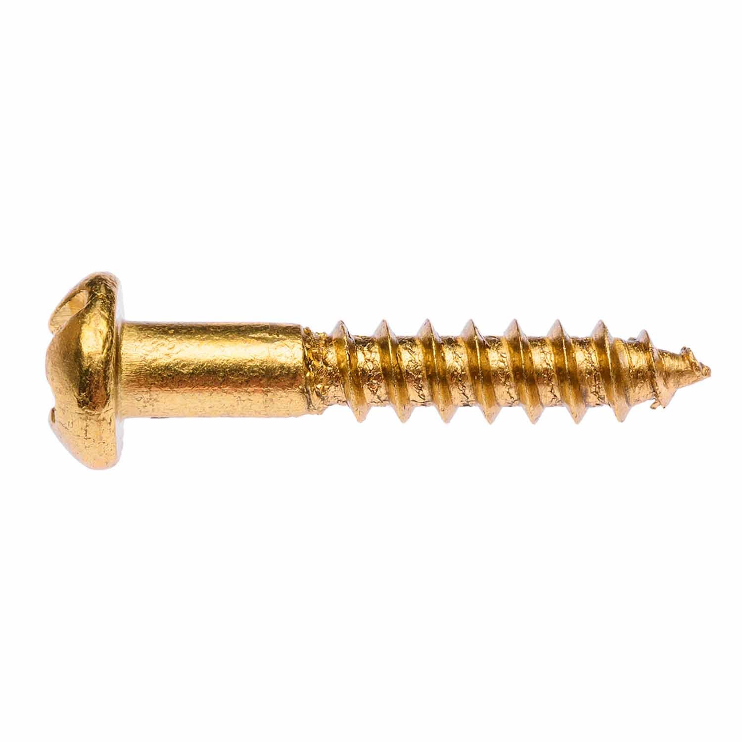 Zenith | Wood Screw 4G x 15mm Solid Brass | Mitre10