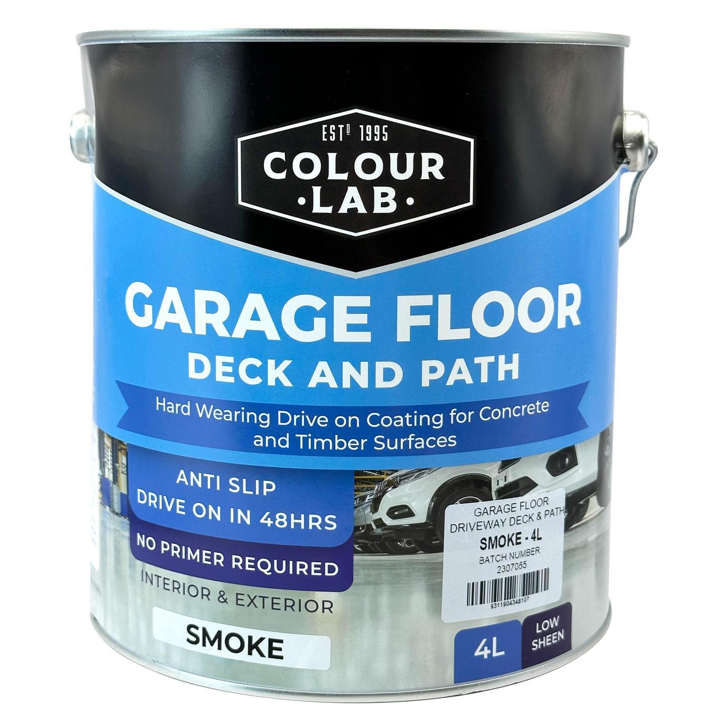 Colour Lab | Garage Floor Deck and Path Paint 4 Litre Smoke | Mitre10