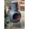 Meteor | Mexican Stone Chiminea Large Grey | Mitre10