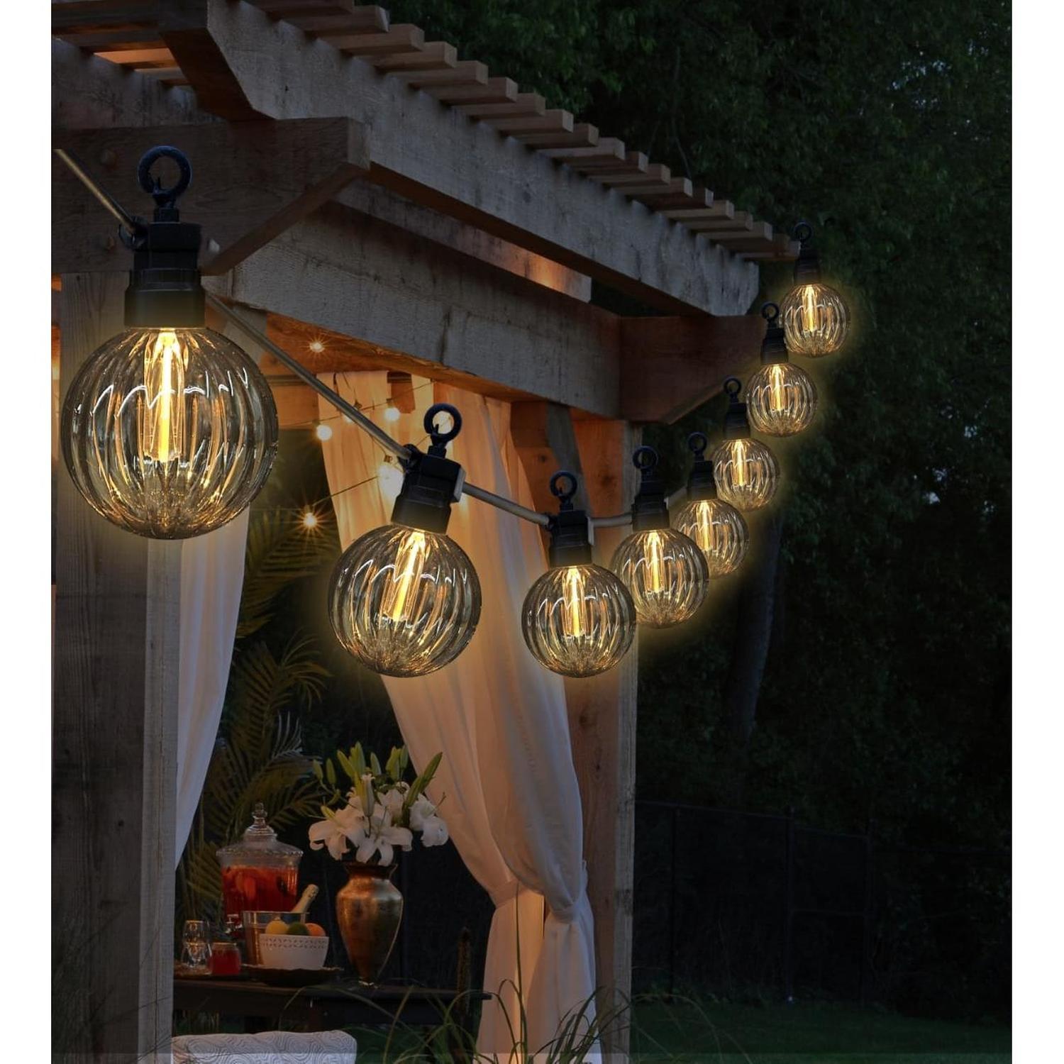 Nouveau | Festoon Deco Lights 10 Plug In Connect 4.5m Warm White | Mitre10