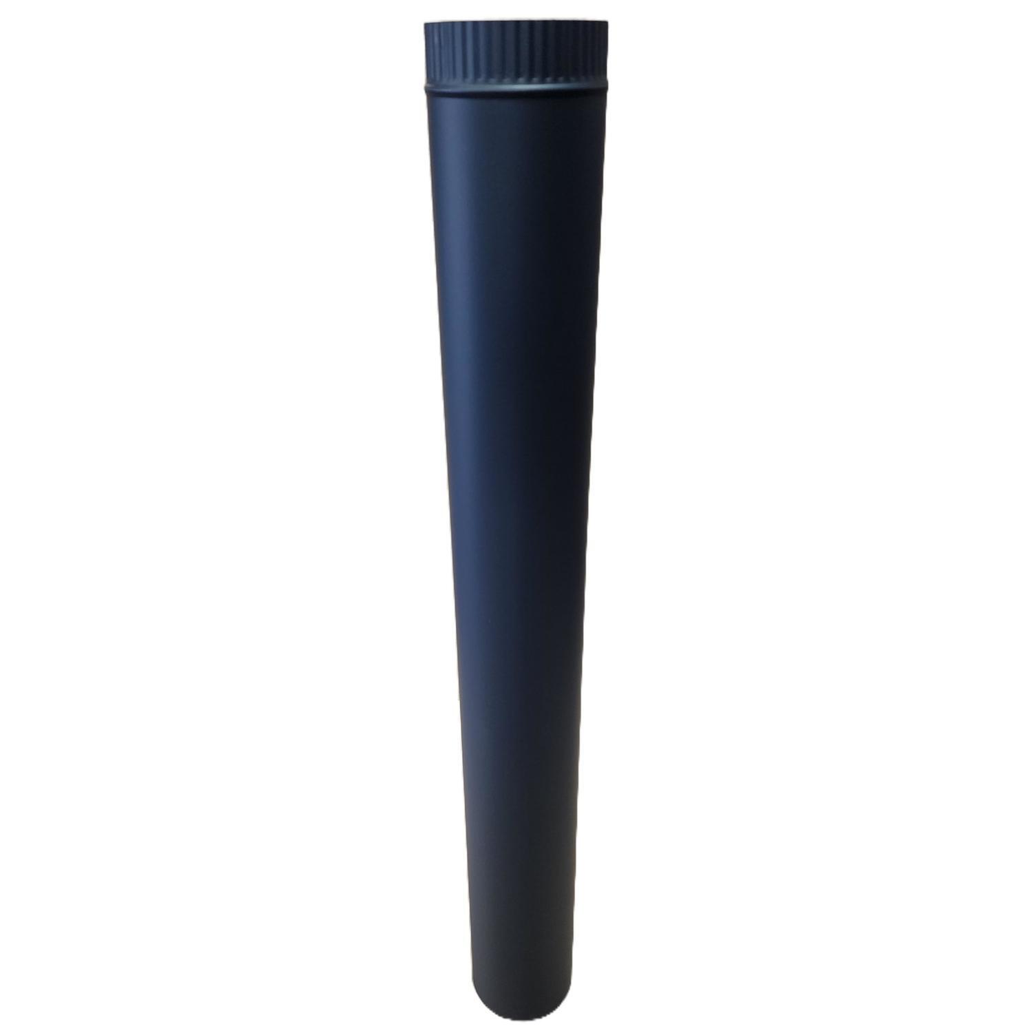 Woodsman | Stainless Steel Flue Swaged 150x1200mm Metallic Black 150 x ...