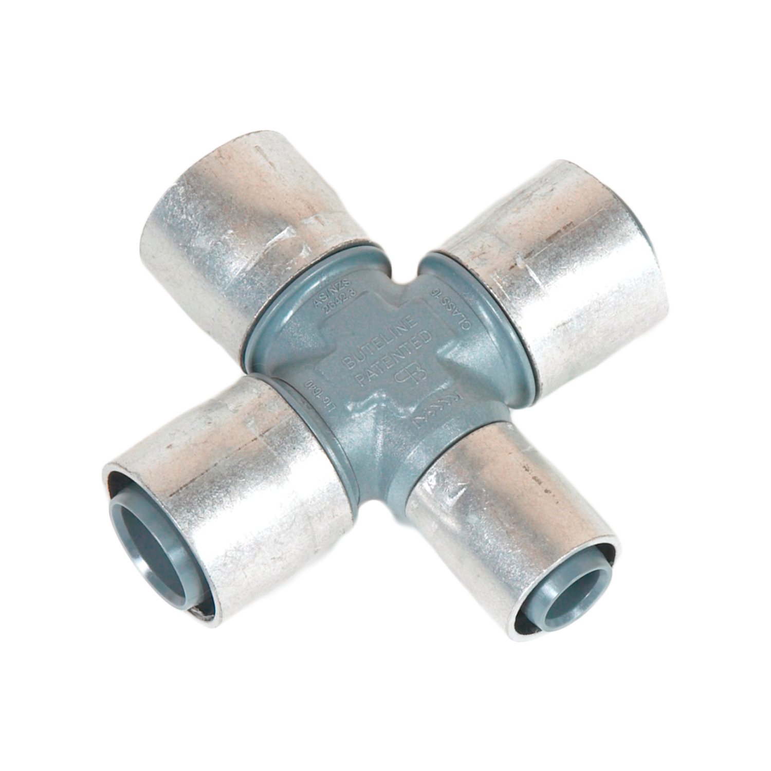 Reducing Cross 20 x 20 x 20 x 15mm Grey | Mitre10