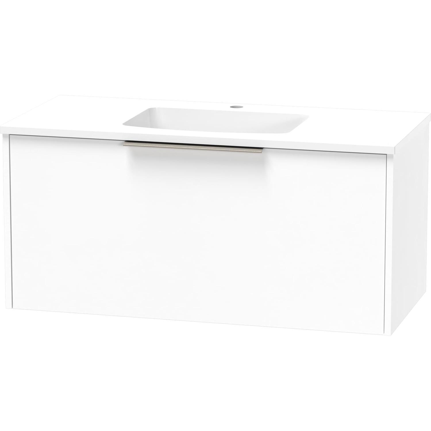 Clearlite | Nikau Single Drawer Wall Hung Vanity H: 470mm, W: 990mm, D ...