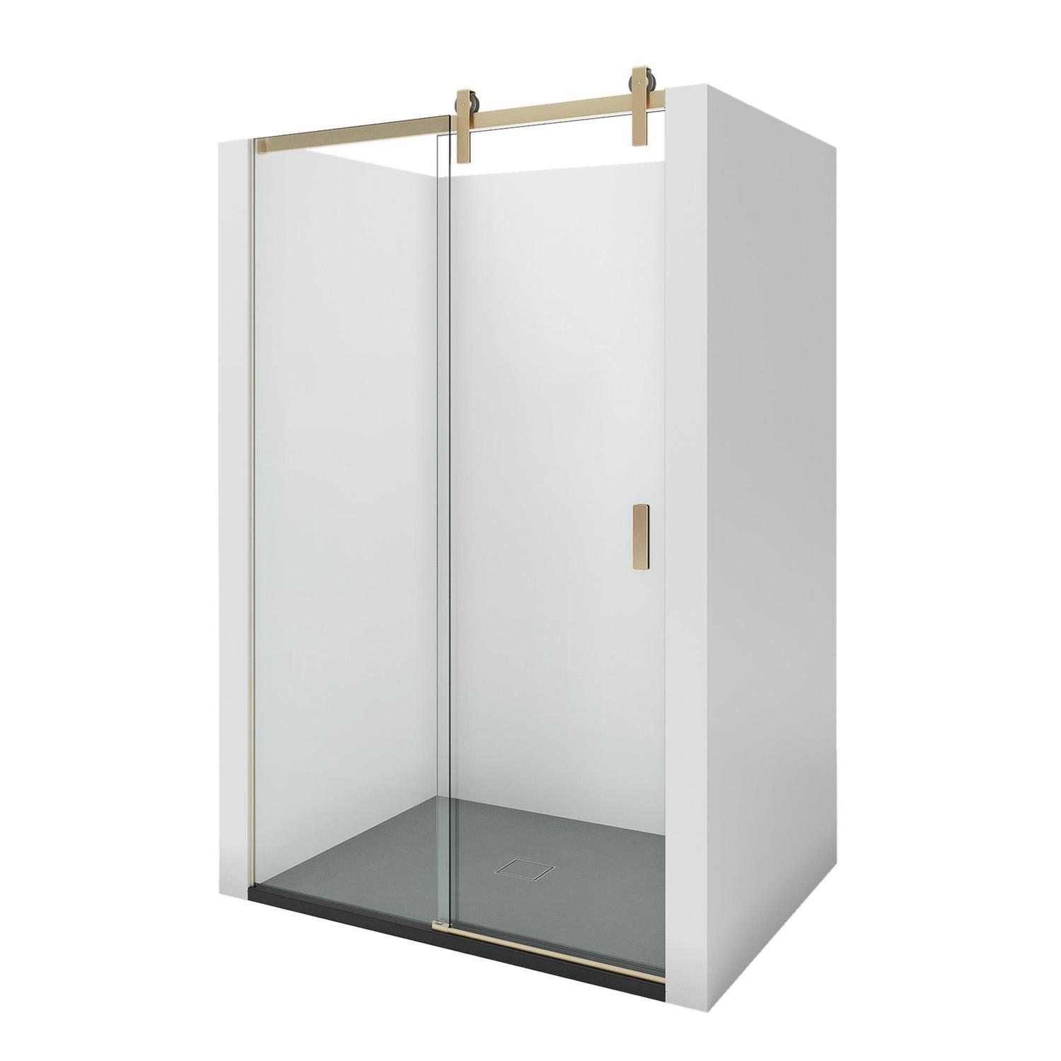 Atlantis | Solara 1200 x 1000mm 3-Wall Black Tray, Liner and Brushed ...