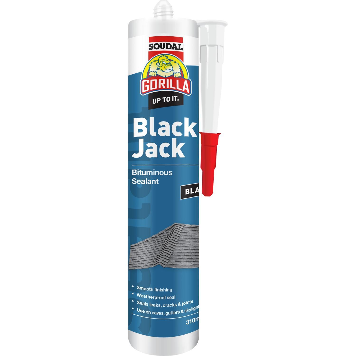 Gorilla | BlackJack Bituminous Joint Sealant 310ml Black | Mitre10