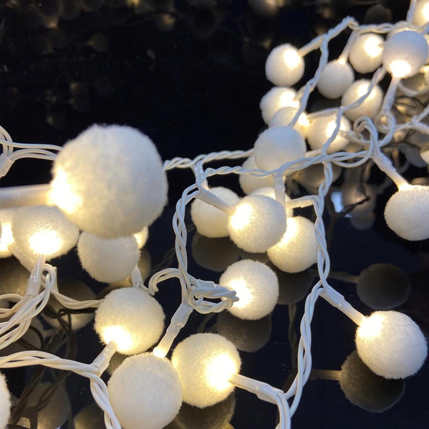 Orbit Lighting | Pom Pom String Light 9.95m | Mitre10