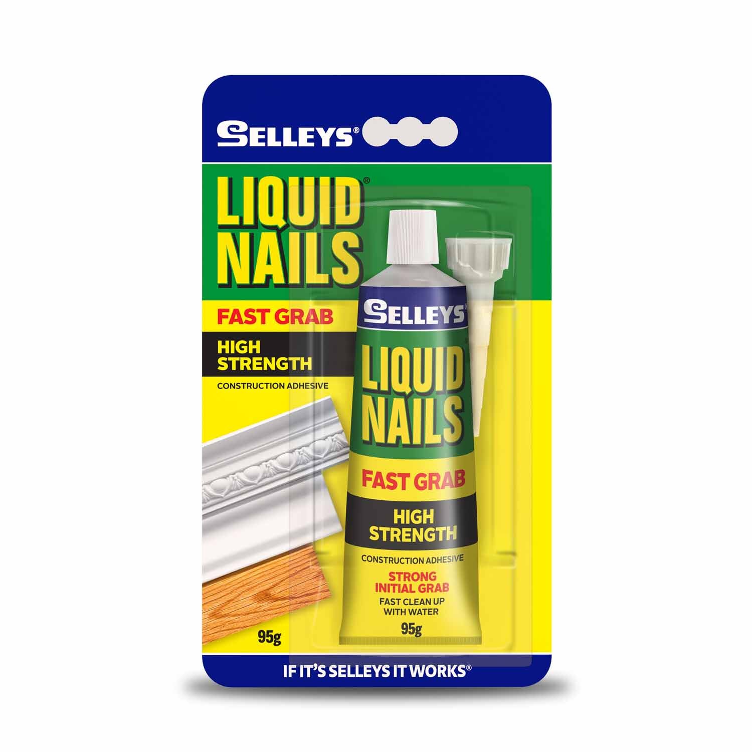 Selleys | Liquid Nails Fast Grab Adhesive 95g Beige | Mitre10