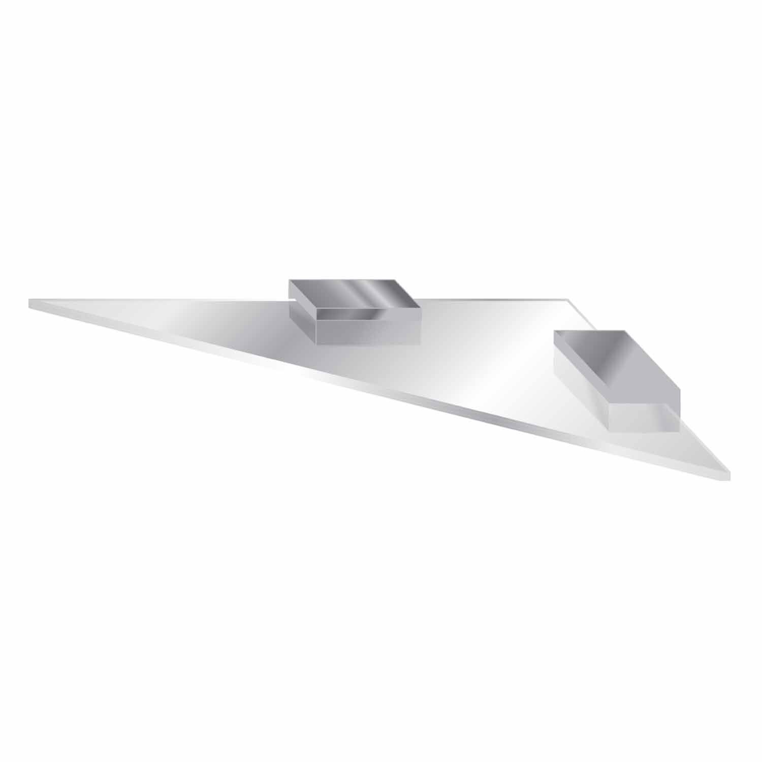 Fibre Systems Stellar Glass Shelf Triangle Mitre10