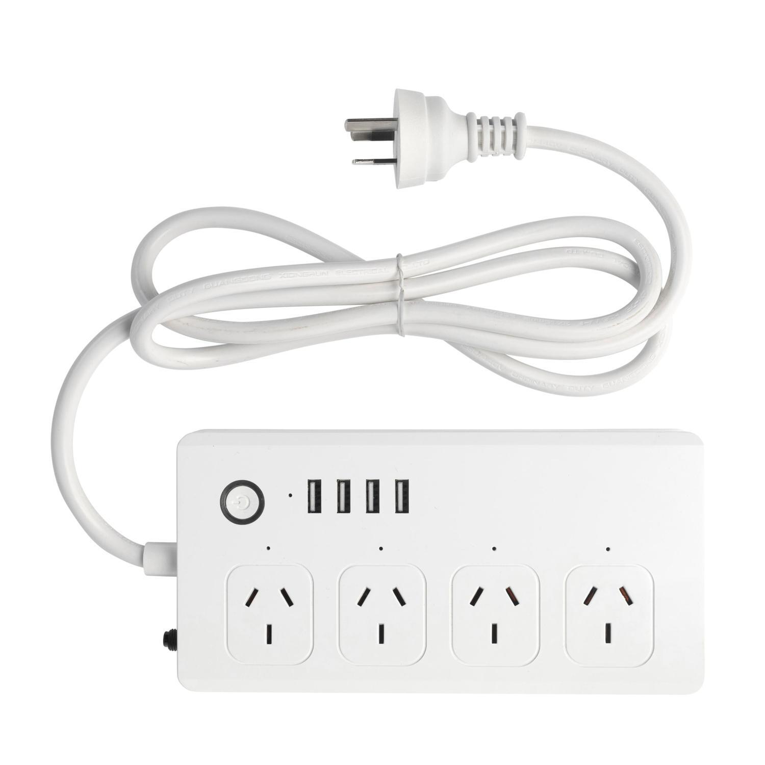 Brilliant | Smart WiFi Powerboard H: 41mm, W:248mm White | Mitre10