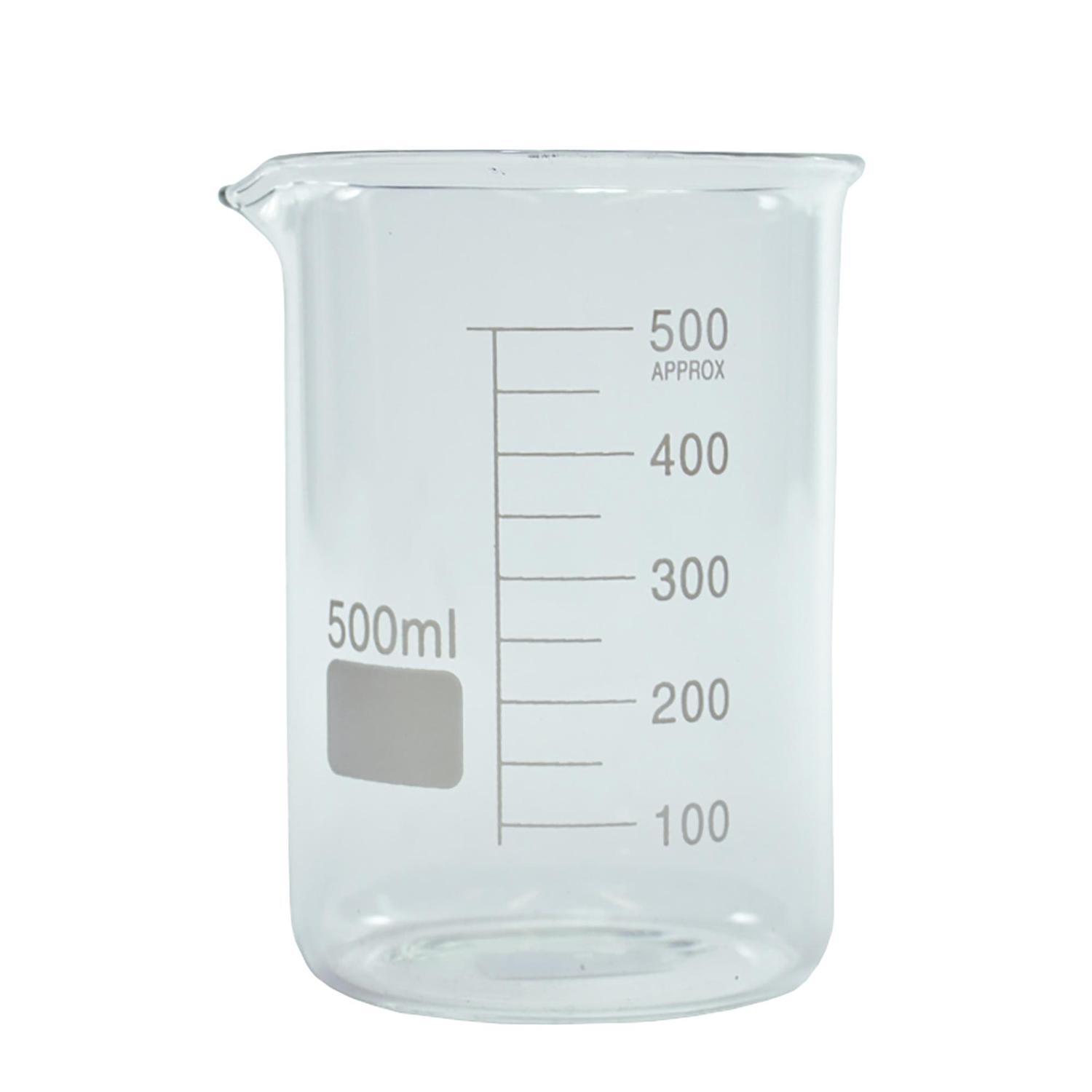 Kates Kitchen | Glass Beaker 500ml H: 125mm, W: 100mm, D: 90mm | Mitre10